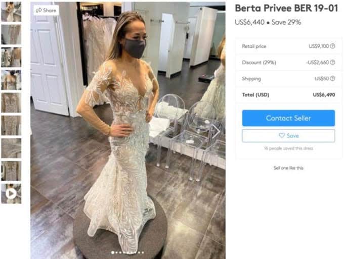 Myrla puts her Married at First Sight wedding dress up for sale