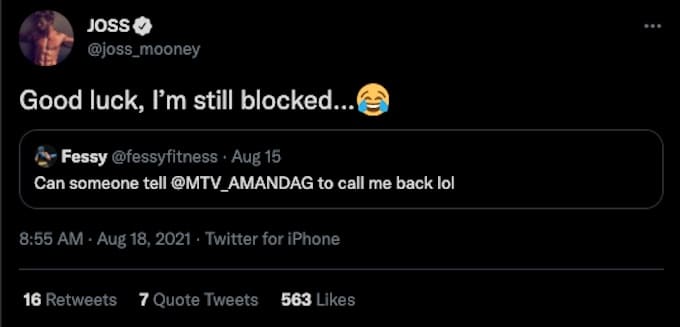 The Challenge's Amanda Garcia unblocks former showmance after he reacts ...