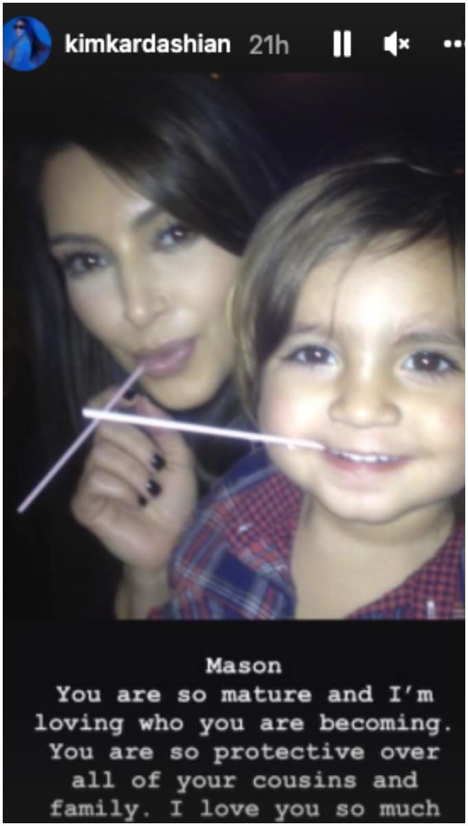 Kim Kardashian shares screenshots from Mason Disick saying North West ...