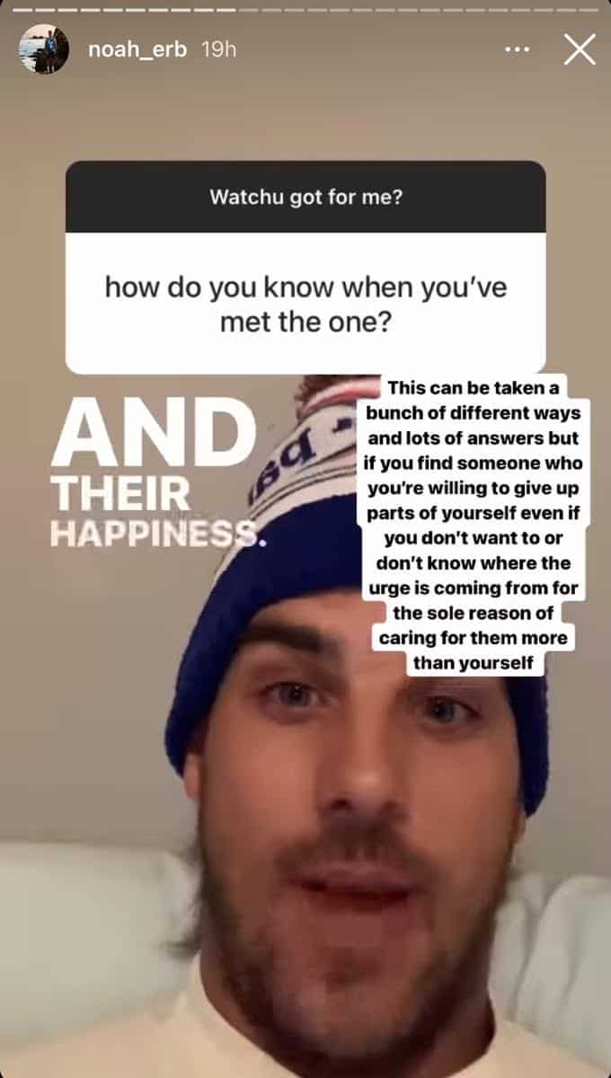 Noah Erb reveals that he intends to marry Abigail Heringer