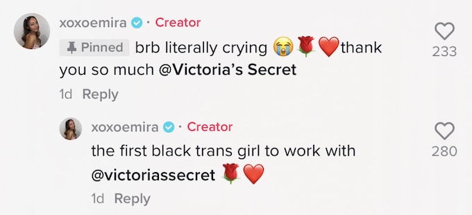 Emira D'Spain makes history as Victoria's Secret's first Black ...