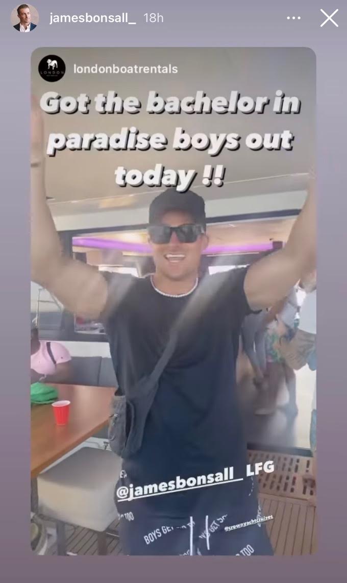 Aaron Clancy and James Bonsall continue their bromance on a boat