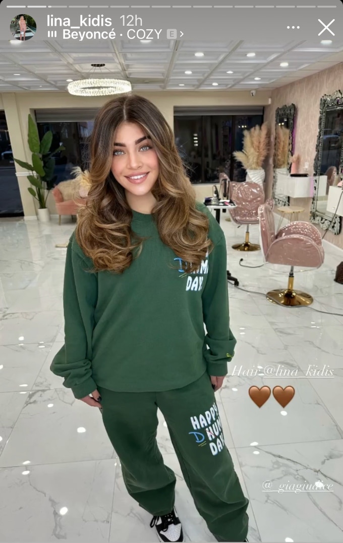 RHONJ: Gia Giudice shows off bouncy curls in casual green sweatsuit